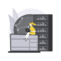 Proxy server abstract concept Royalty Free Vector Image