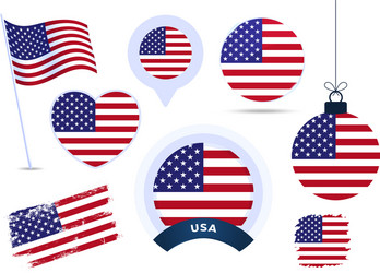 Free Us Flag America Vector Images (over 2,500)