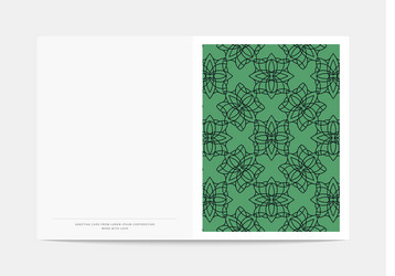 Magazine cover with geometric patterns page Vector Image