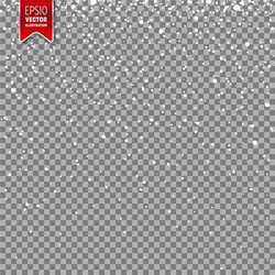 Snow corner background transparent Royalty Free Vector Image