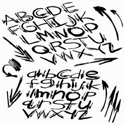 Sloppy Font Vector Images (over 240)