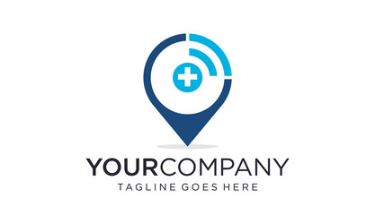 Medical point logo design concepts Royalty Free Vector Image