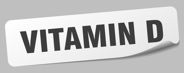 Vitamin sticker vitamin label Royalty Free Vector Image
