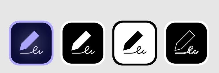 App icon adobe photoshop Royalty Free Vector Image