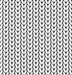 Knitting pattern texture seamless Royalty Free Vector Image
