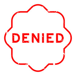 Grunge red disapproved word rubber seal stamp Vector Image