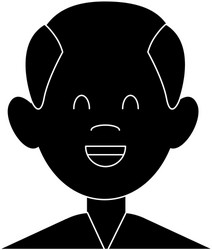 Man smiling cartoon Royalty Free Vector Image - VectorStock