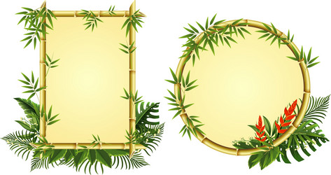Chinese bamboo design Royalty Free Vector Image