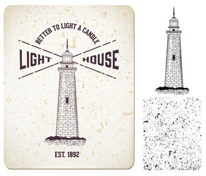 Tangram house aircraft candle lighthouse Vector Image