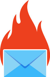 Burning inferno danger and destruction Royalty Free Vector