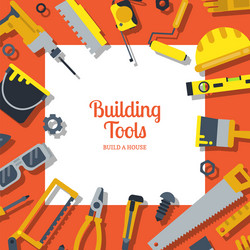 Construction home repair tools shop banner Vector Image