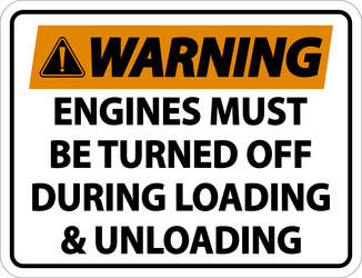 No engine idling sign on white background Vector Image
