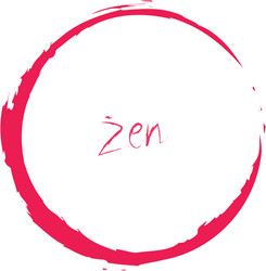 Black enso symbol Royalty Free Vector Image - VectorStock