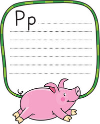 Maze education games with three little pigs Vector Image
