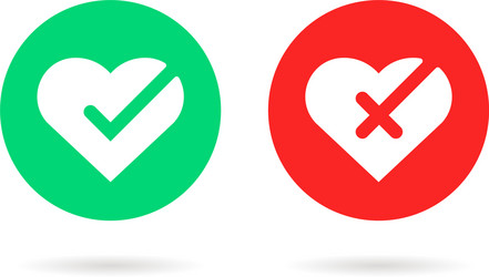 Couple in love concept two cute hearts hugging Vector Image