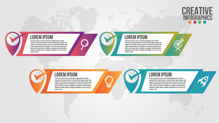 Infographic modern timeline design template Vector Image
