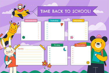 Hand drawn back school lettering design Royalty Free Vector