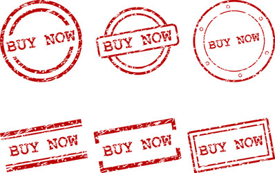 Buy now signs set sticker Royalty Free Vector Image