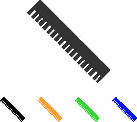 Vertical meter ruler Royalty Free Vector Image