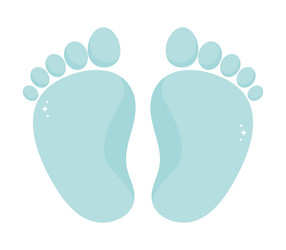 Foot Print Baby Blue Vector Images (over 350)