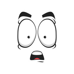 Happy face fascinated cartoon emoji icon Vector Image