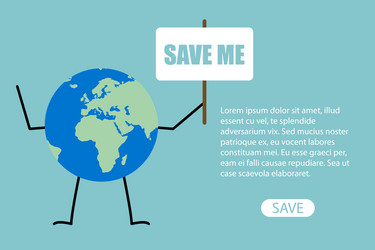 Global warming effects round poster Royalty Free Vector