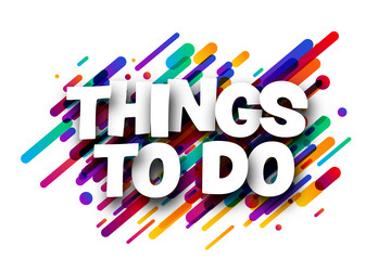 To do list card with colorful brush strokes Vector Image