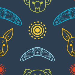 Australian pattern Royalty Free Vector Image - VectorStock