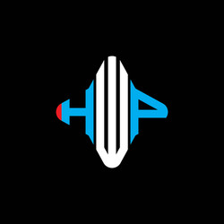Hwp letter logo creative design with graphic hwp Vector Image