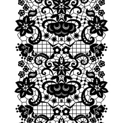Black lacy vintage elegant trim Royalty Free Vector Image