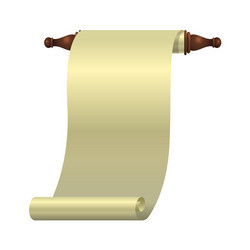 An empty scroll is unfolded unrolled Royalty Free Vector