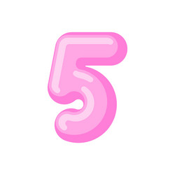 Pink Number 5 Vector Images (over 600)