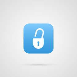 Security symbol lock icon app Royalty Free Vector Image