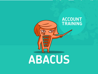 Character of the abacus Royalty Free Vector Image