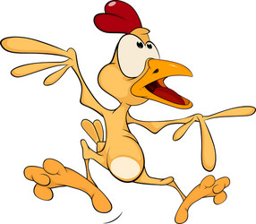 Chicken cartoon Royalty Free Vector Image - VectorStock