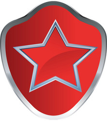 Red star amblem 2 resize Royalty Free Vector Image
