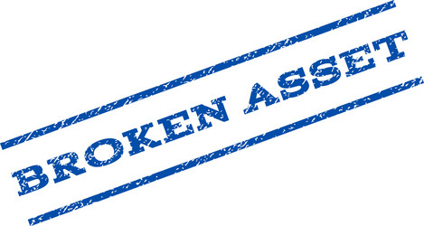 Broken watermark stamp Royalty Free Vector Image