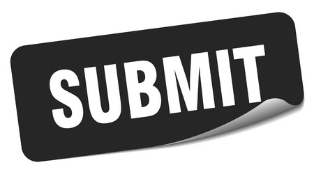 Submit sticker submit label Royalty Free Vector Image