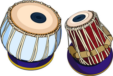Indian Classical Music Instruments Clipart