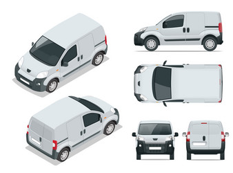 Ford transit passenger van mwb l3h1 2014-2018 Vector Image