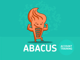 Character of the abacus Royalty Free Vector Image