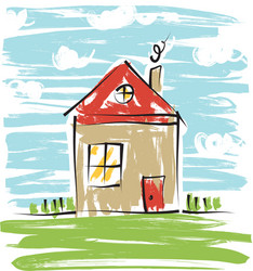 Little Kid Drawing Of House