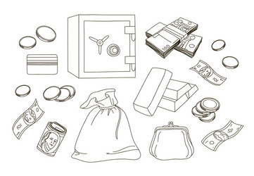 Hand drawn infinity icons set Royalty Free Vector Image