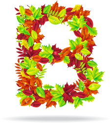 Autumn letters with drops of water Royalty Free Vector Image