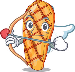 Cupid fried chicken character cartoon Royalty Free Vector