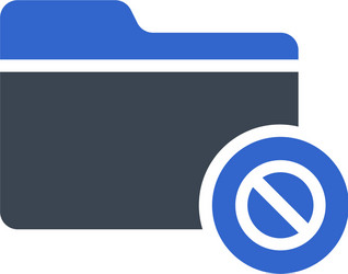 Block folder icon Royalty Free Vector Image - VectorStock