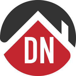 Initial letter nd building logo design template Vector Image