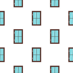 Wooden brown window pattern flat Royalty Free Vector Image