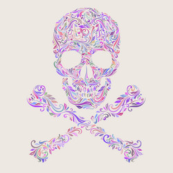 Skull pattern Royalty Free Vector Image - VectorStock