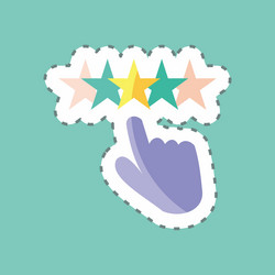 Sticker possitive feedback suitable for feedback Vector Image